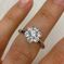 Jabel Round Diamond Cluster Ring 1CTW – Bella's Fine Jewelers