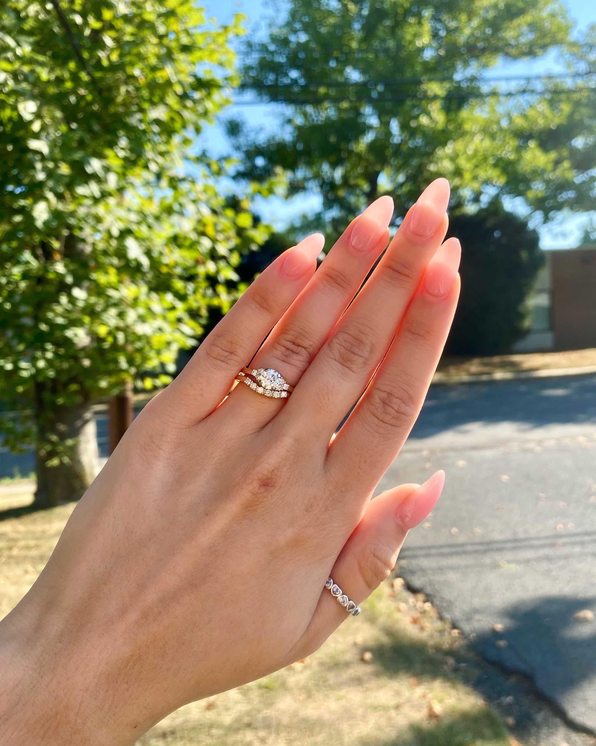 Classic Three Stone Sided Engagement Ring Setting – Bella's Fine Jewelers